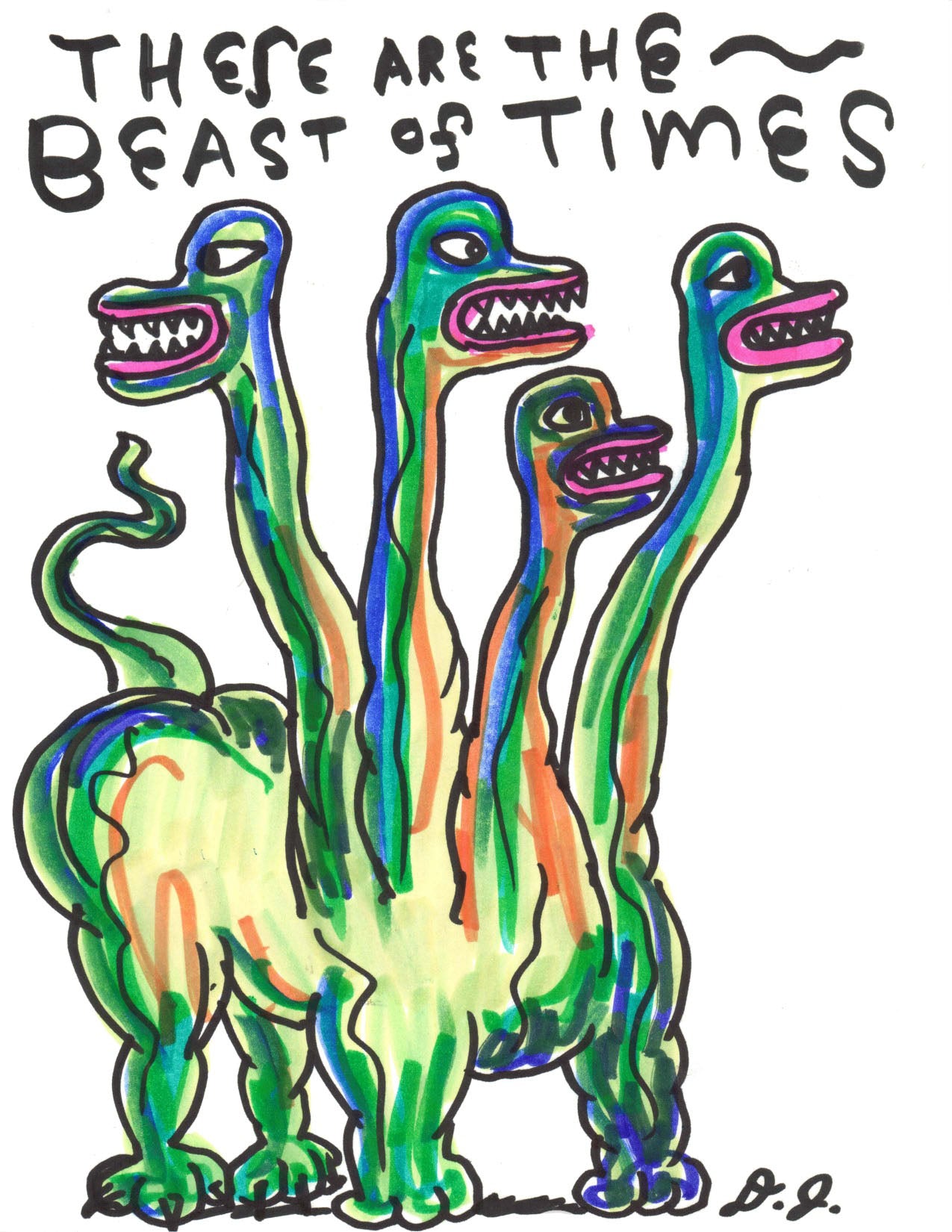 Art Print - "These Are The Beast Of Times" – Hi How Are You